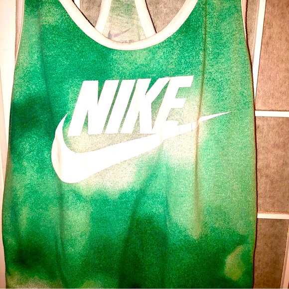 Nike | Tops | The Nike T Green White Tie Dye Racer Back | Poshmark